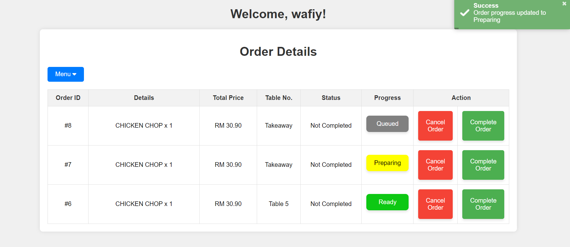 Food-Ordering System | food-ordering-system-fyp